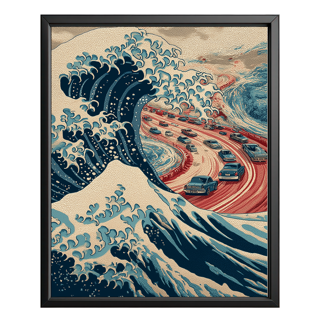 Japanese Wall Art Nami – The Great Wave of Kanagawa – Takumiya